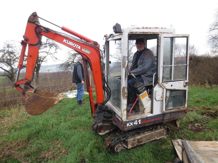 Volker Stiller mit seinem Bagger | TV 1862 Homberg